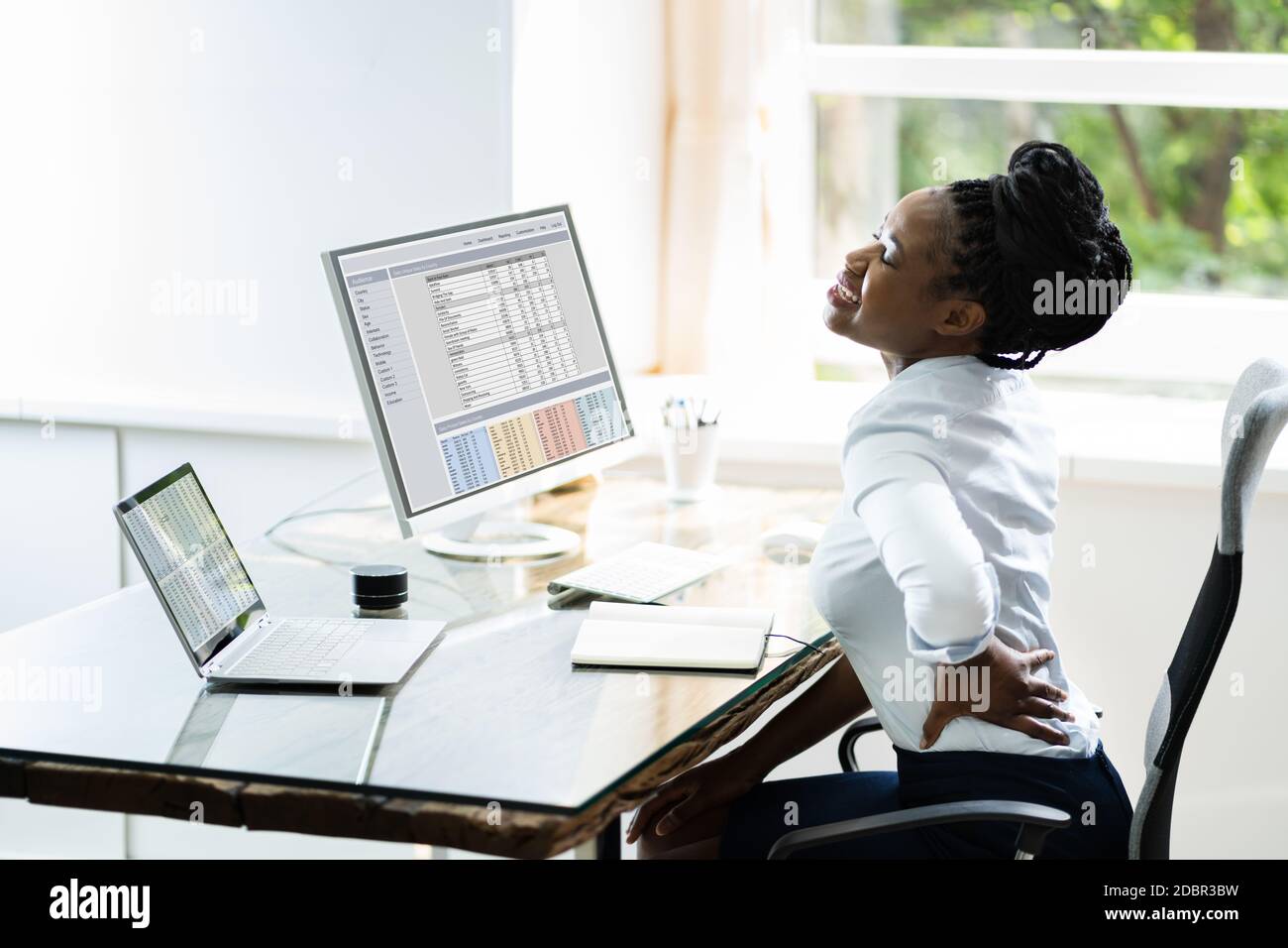 Human skeleton sitting with laptop computer hi-res stock photography ...
