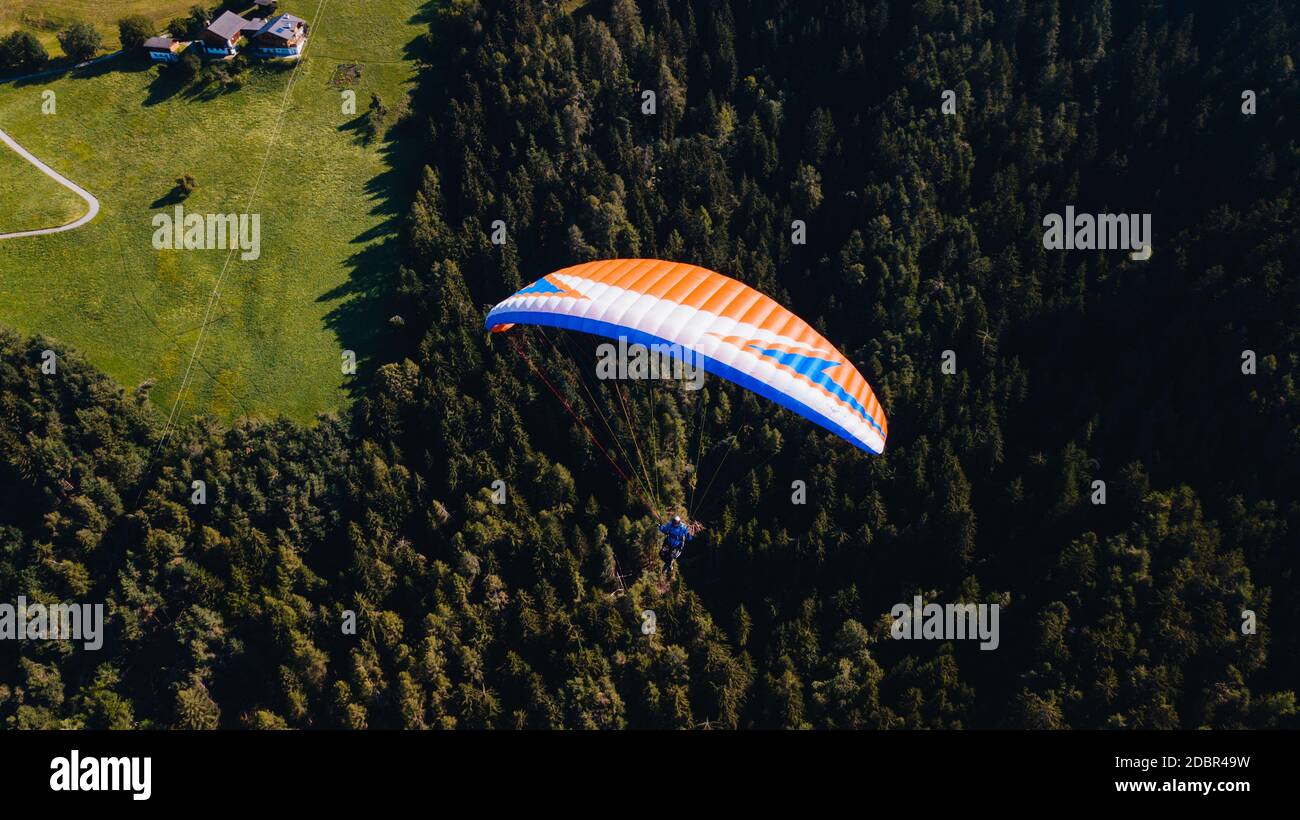 Aerial view paragliding activity from hi-res stock photography and ...