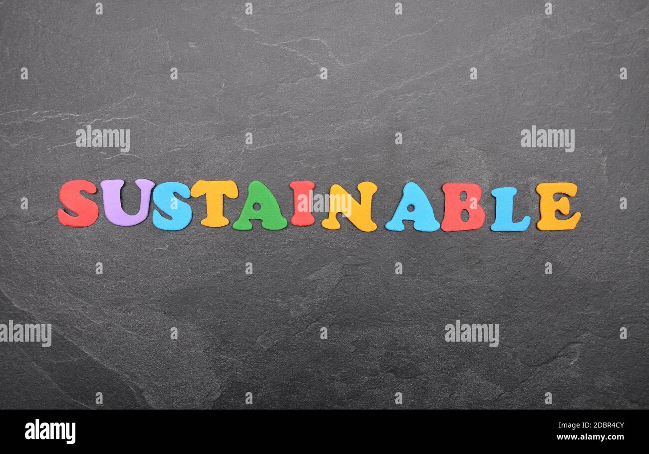 Term from colorful letters on slate board Stock Photo - Alamy