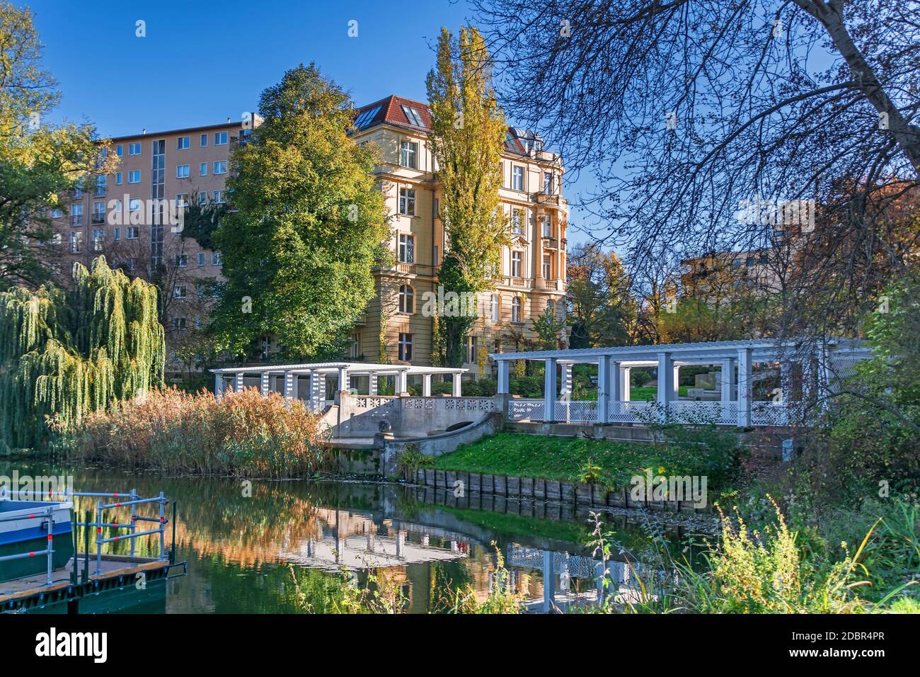 Berlin, Germany - November 7, 2020: The Great Cascade, built in 1913 by ...