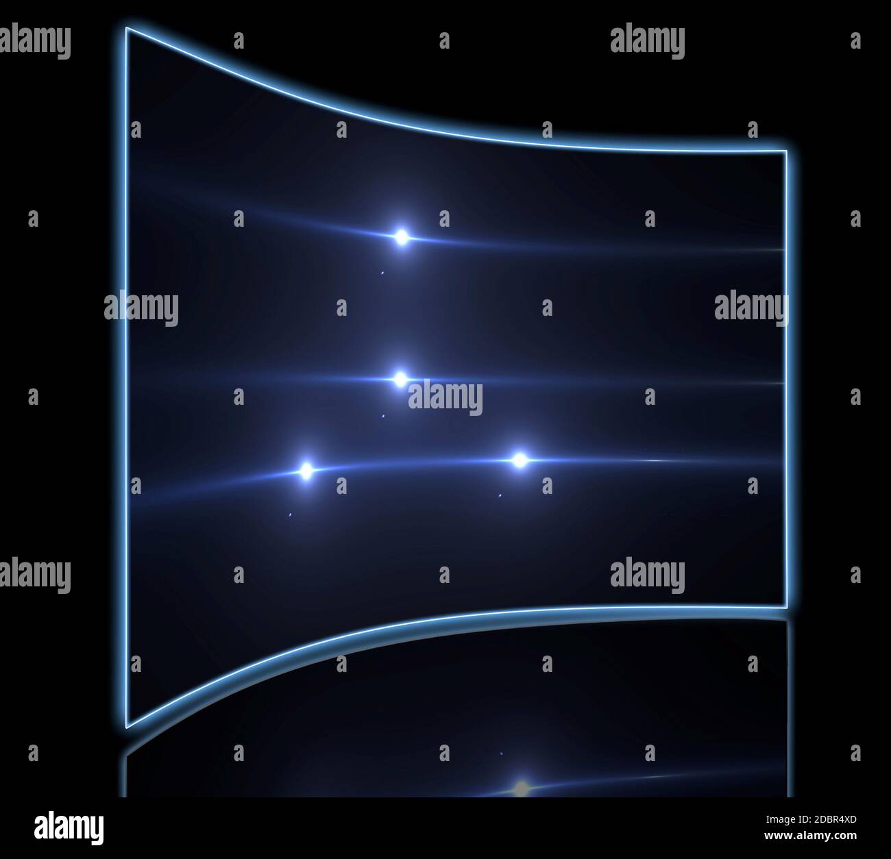 star with lens flare and bokeh effect made in 3d software Stock Photo ...