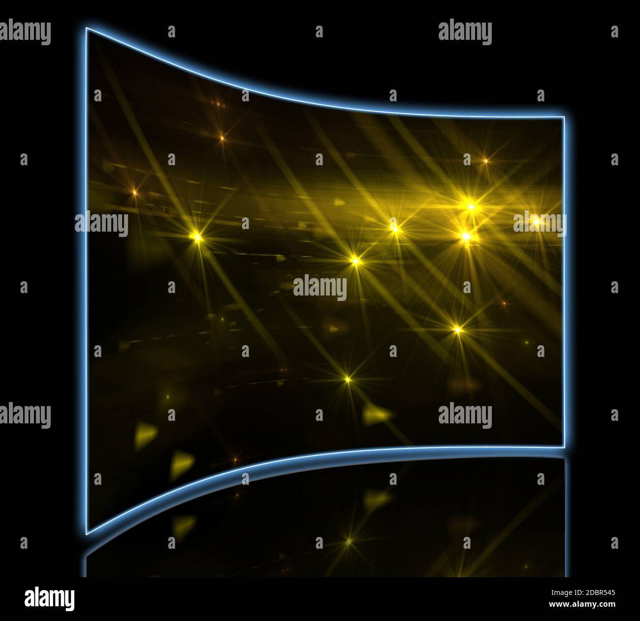 star with lens flare and bokeh effect made in 3d software Stock Photo ...