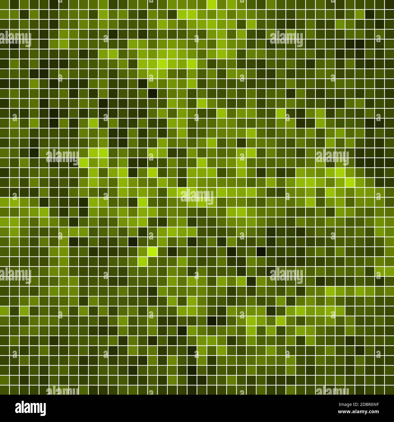 abstract square pixel mosaic background - green Stock Photo - Alamy