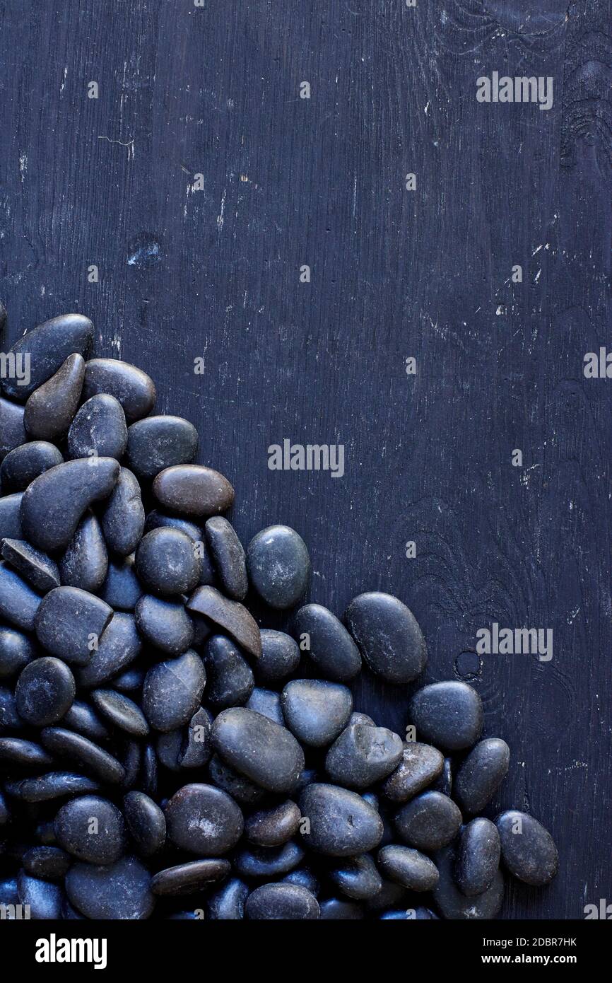 A studio photo of black river rocks Stock Photo - Alamy