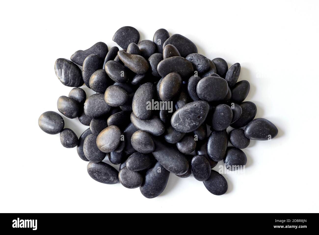 A studio photo of black river rocks Stock Photo - Alamy