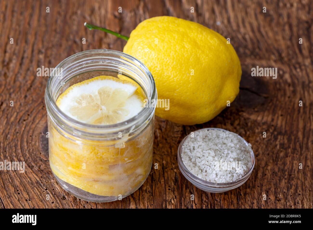 israeli salted lemon on wood Stock Photo - Alamy