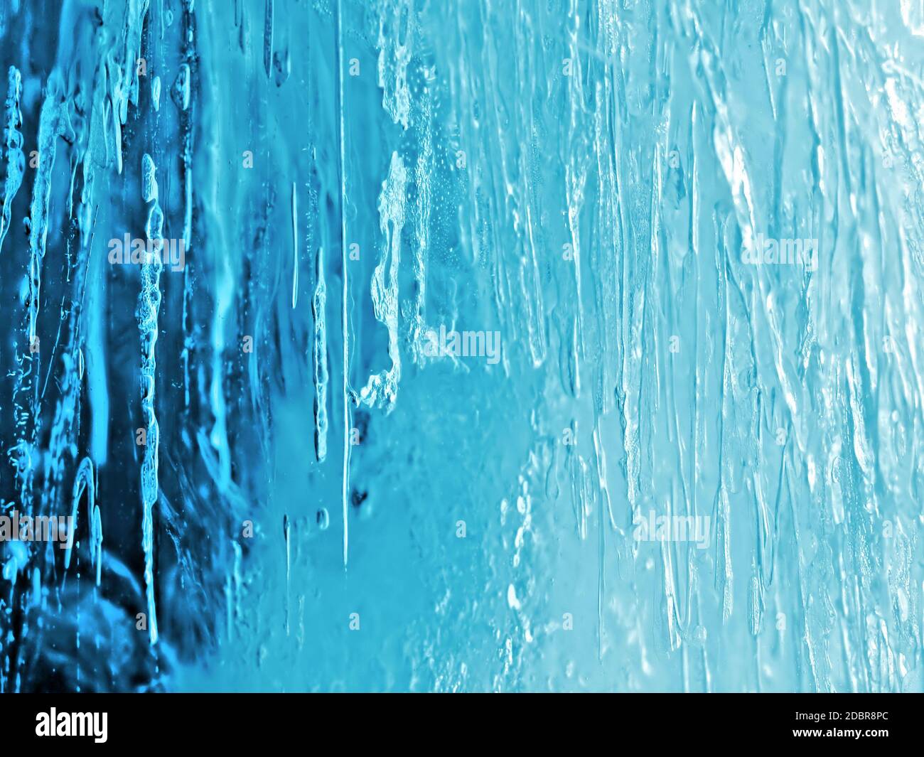 Ice crystals melting macro close hi-res stock photography and images ...