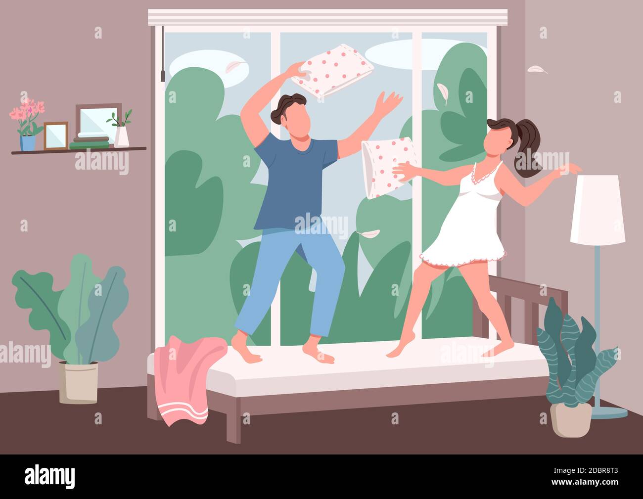 Play Fighting With Your Girlfriend Cartoon