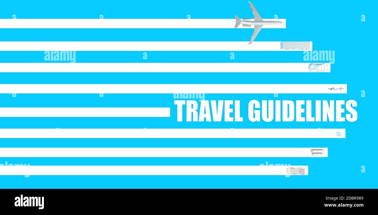 Travel Guidelines for Information Update as a Traveler Concept Stock ...