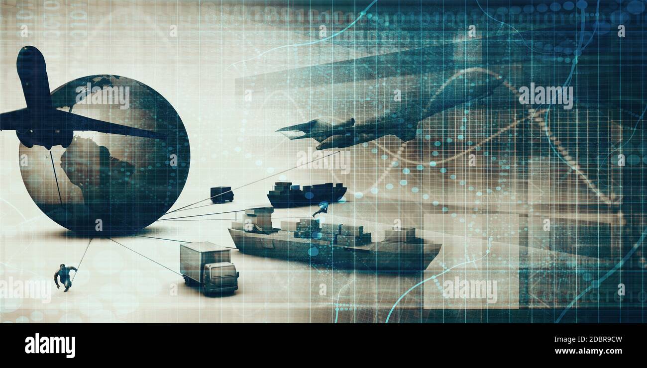 Procurement Supply Chain Industry Abstract Background Concept Stock ...