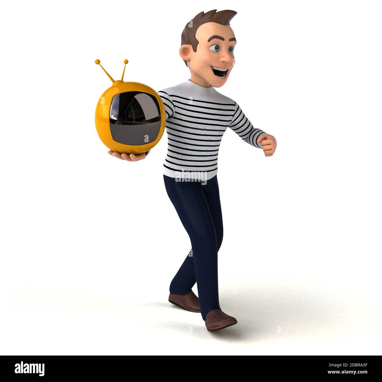 Fun cartoon character tv 3d Cut Out Stock Images & Pictures - Alamy