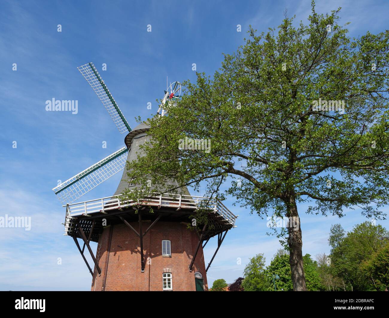 windmill in greetsiel at the north sea Stock Photo - Alamy