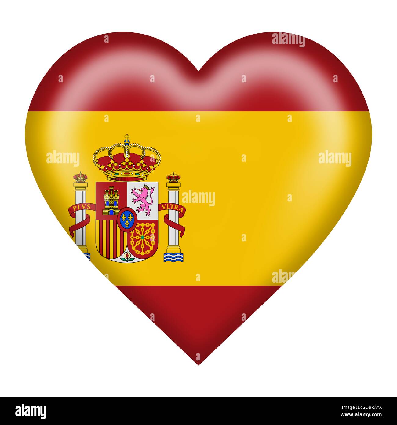 Spain flag love heart concept hi-res stock photography and images - Alamy