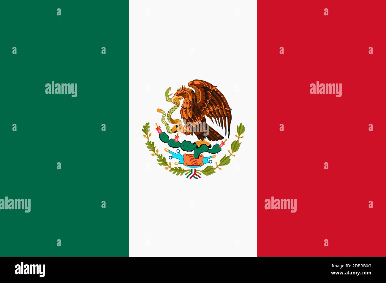 A Mexico flag background illustration red white green Stock Photo - Alamy