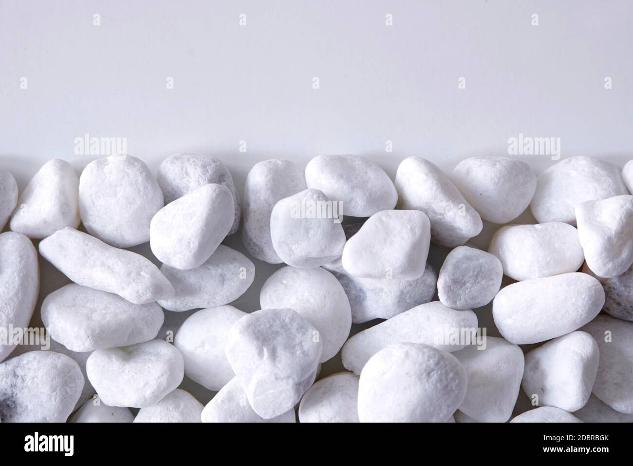 A studio photo of white river rocks Stock Photo - Alamy