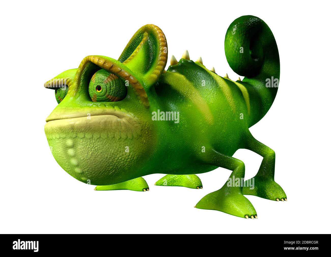 Animal Cartoons 3d Chameleon Cartoon Chameleon Character Sheet With