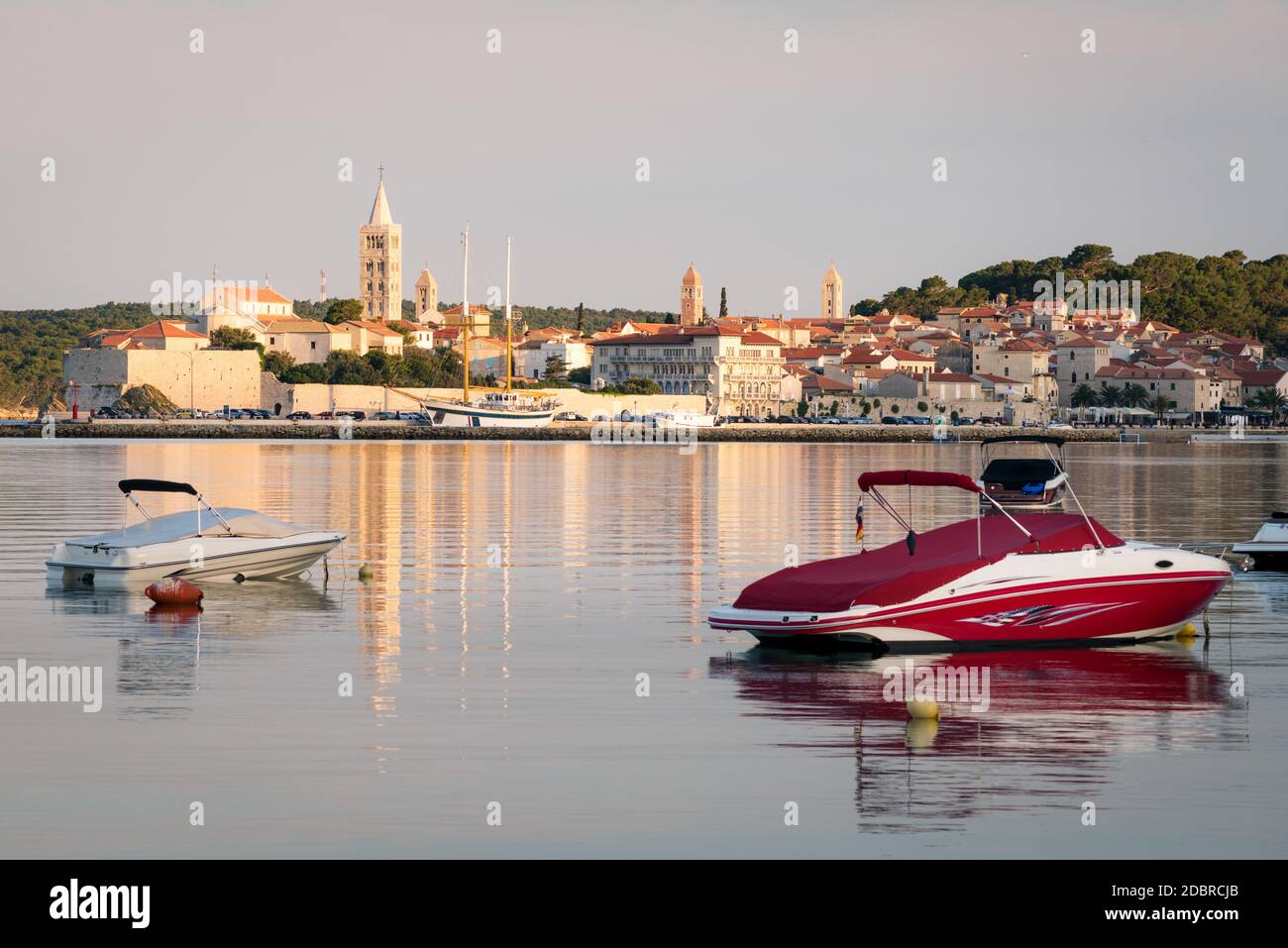 Port of rab on the island rab in croatia Stock Photo - Alamy