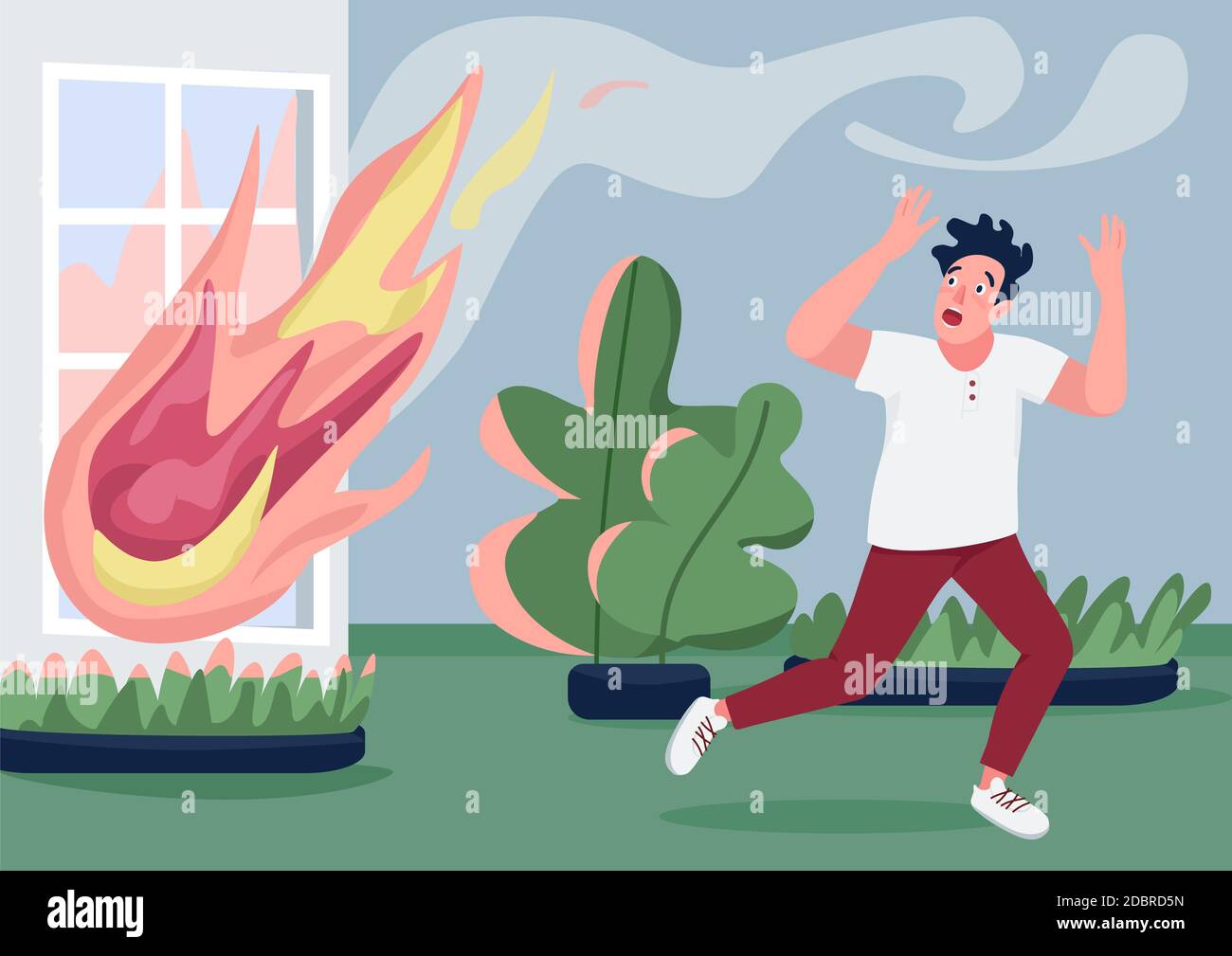 Fire running from house hi-res stock photography and images - Alamy