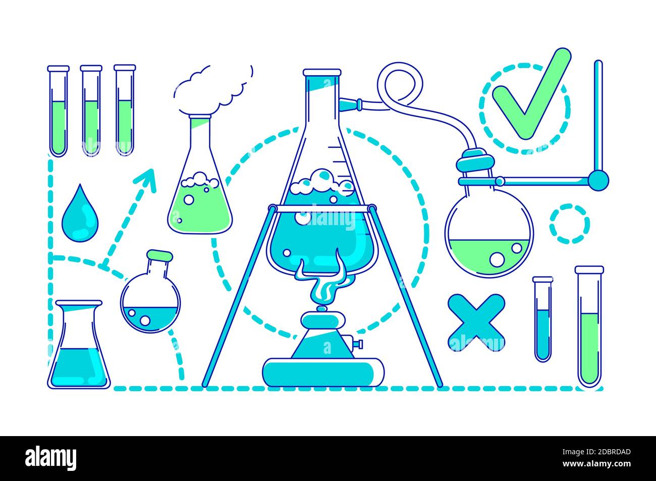 Pharmaceutical beakers Cut Out Stock Images & Pictures - Alamy