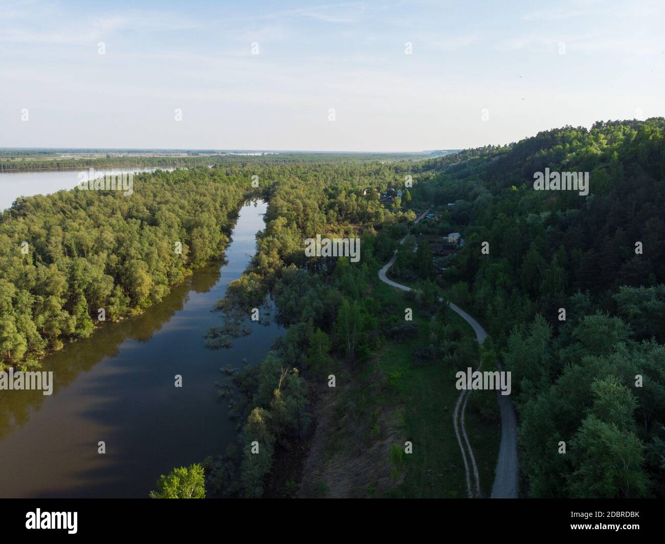 Siberian town aerial hi-res stock photography and images - Alamy
