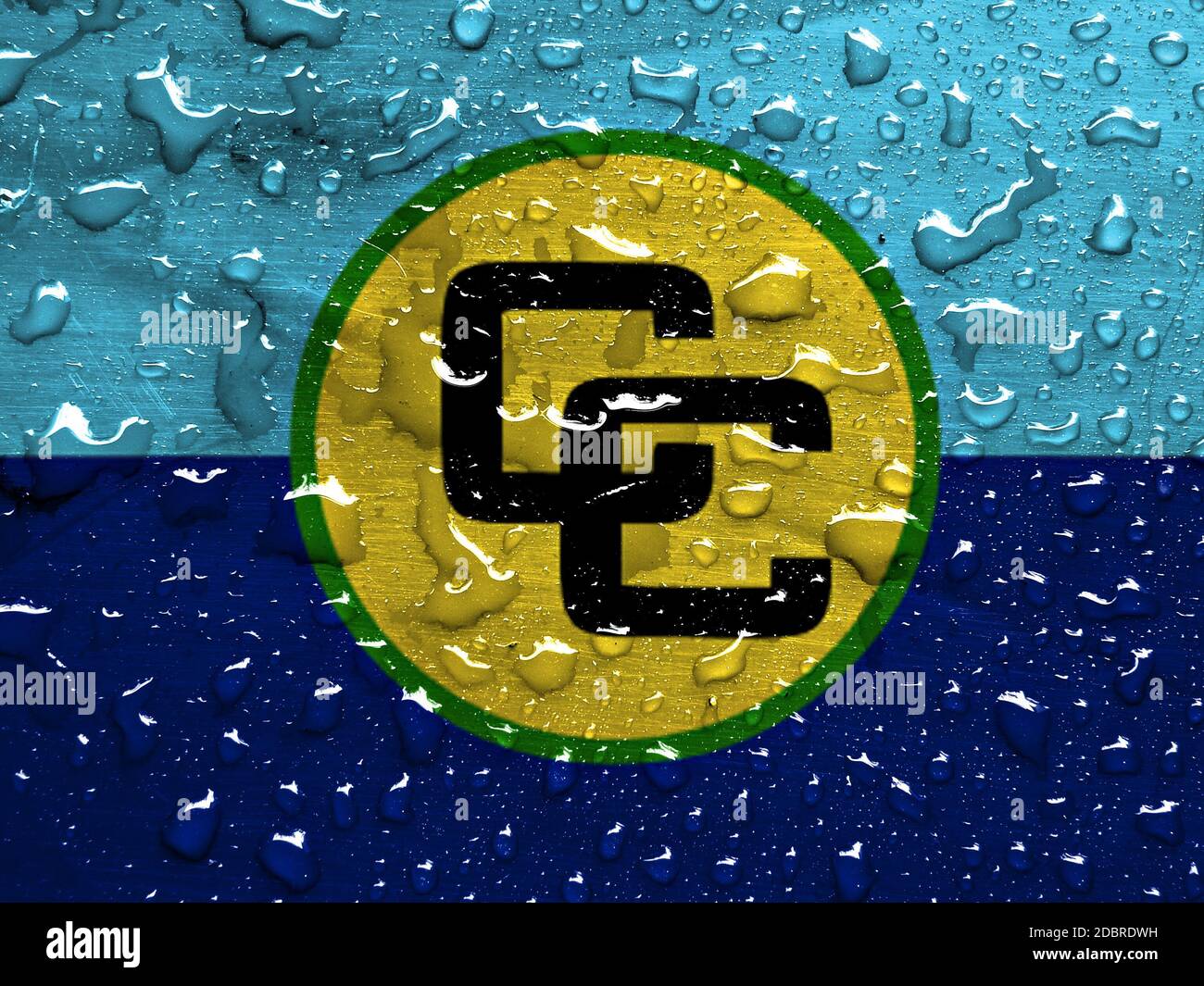 Caribbean community caricom flag hi-res stock photography and images ...