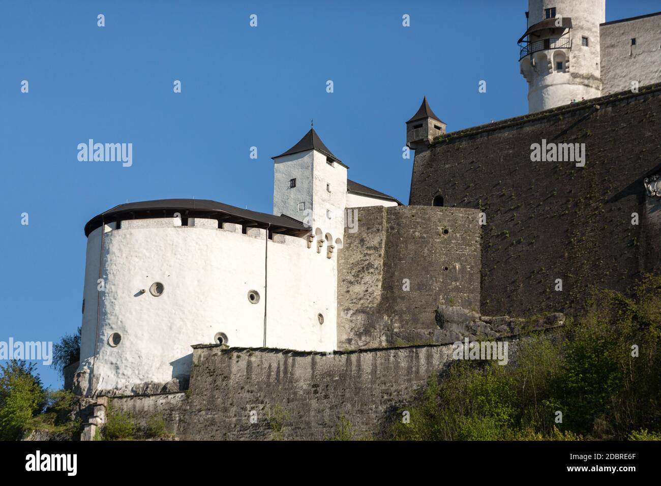 Fortress Hohensalzburg, beautiful medieval castle in Salzburg, Austria ...