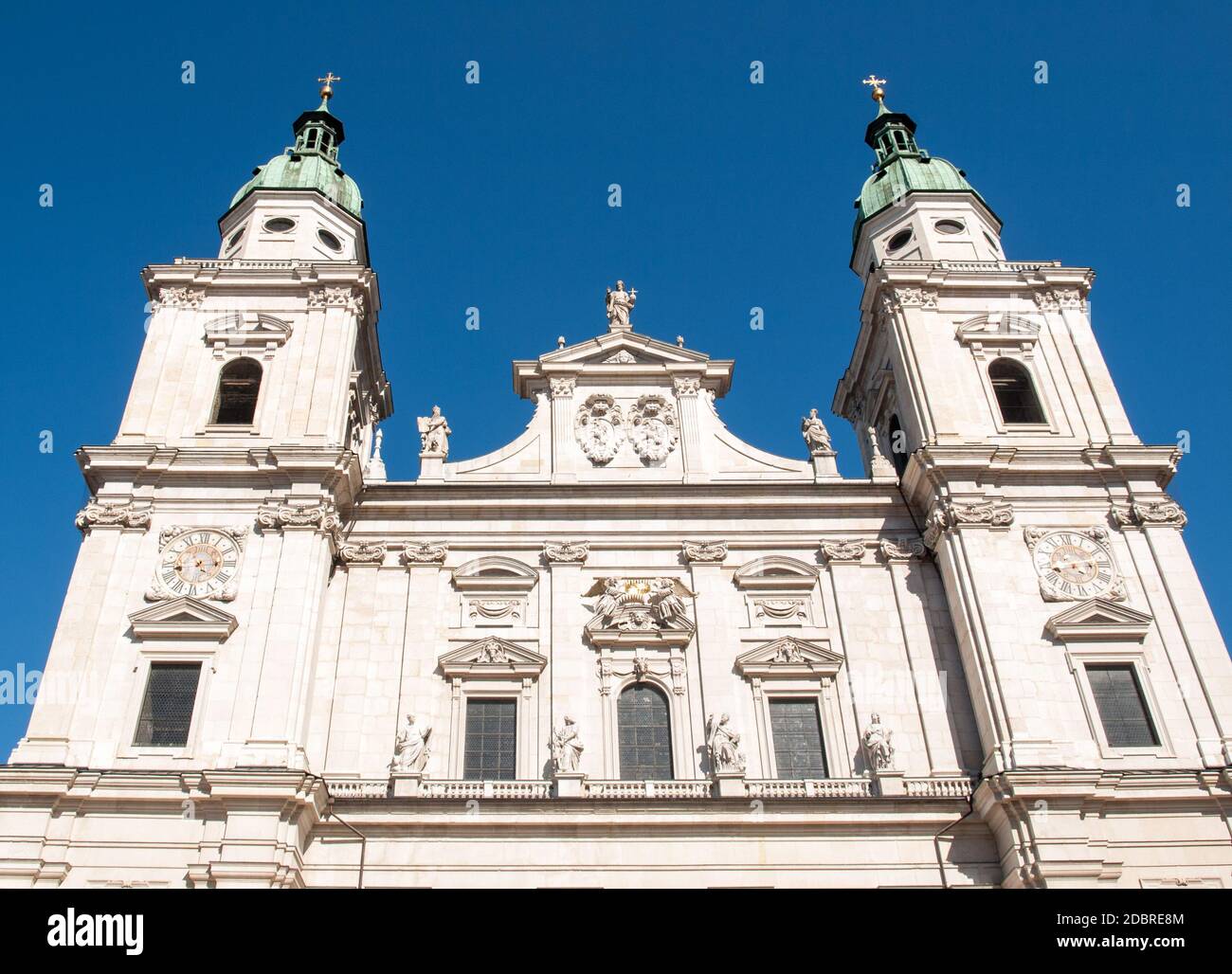 Famous Salzburg Cathedral (Salzburger Dom) at Domplatz, Salzburg Land ...
