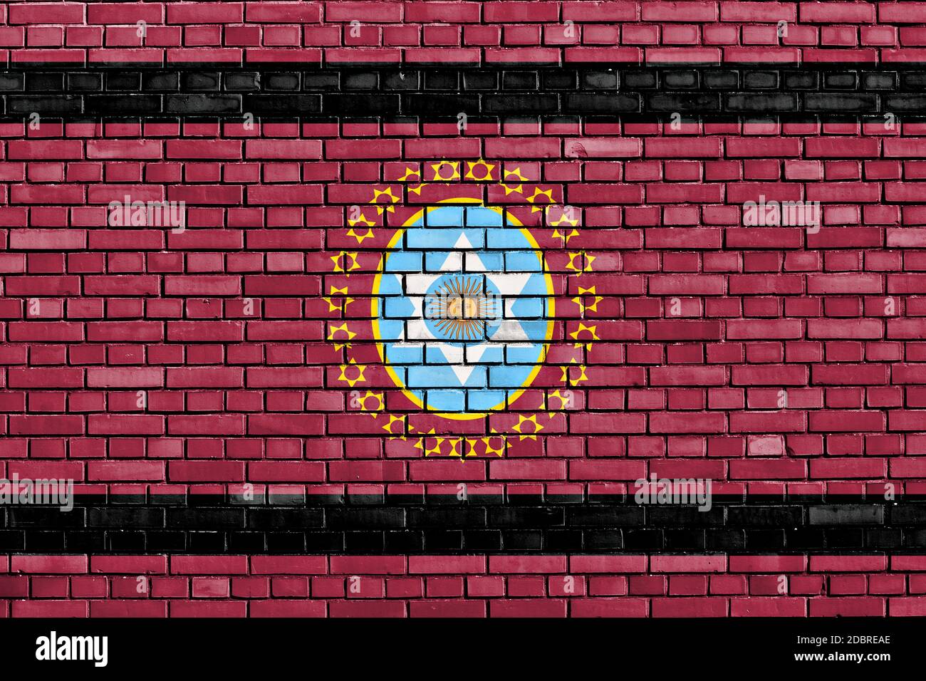 flag of Salta Province painted on brick wall Stock Photo - Alamy