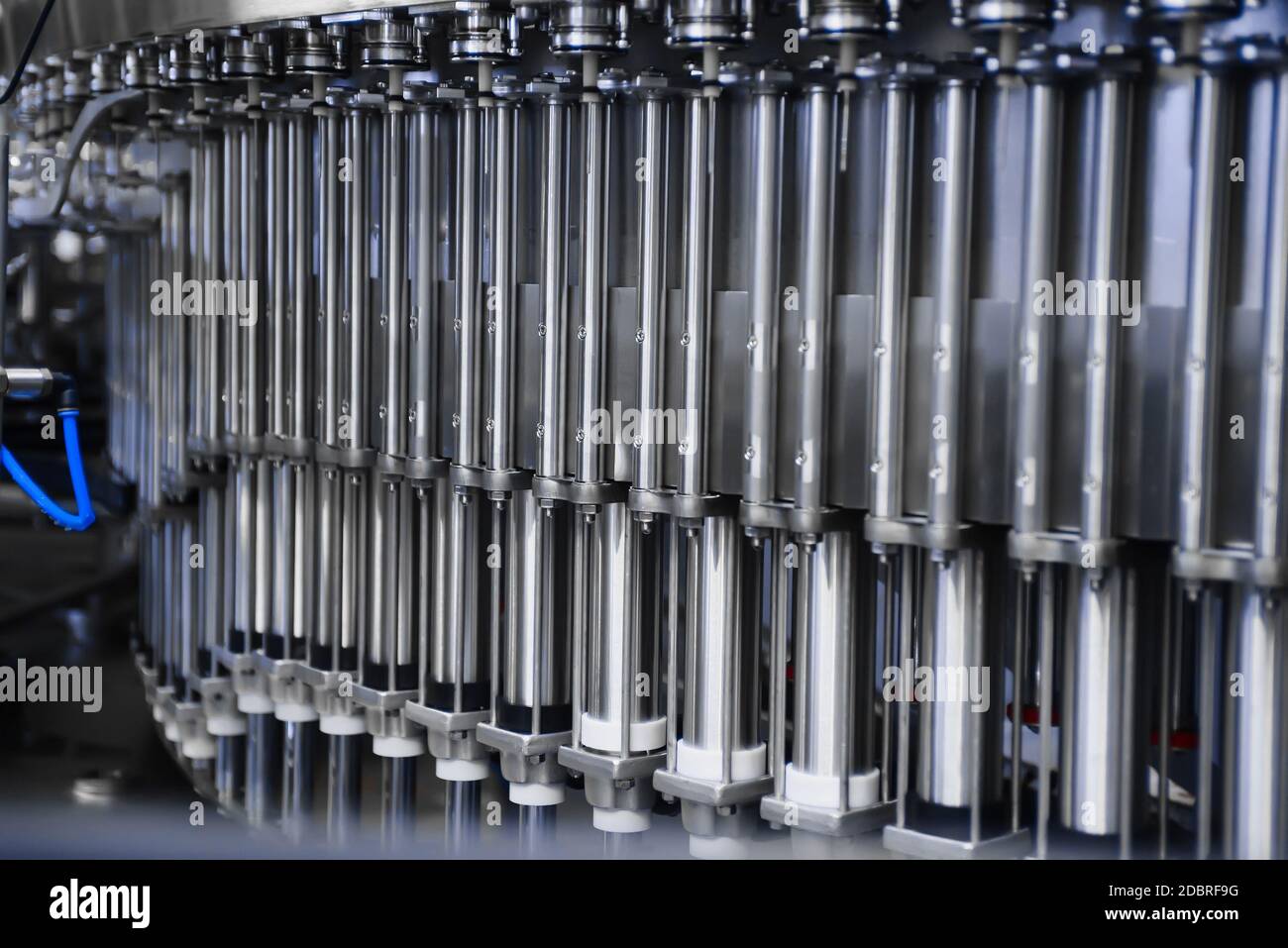 Automatic line for filling beer and water into plastic bottles ...