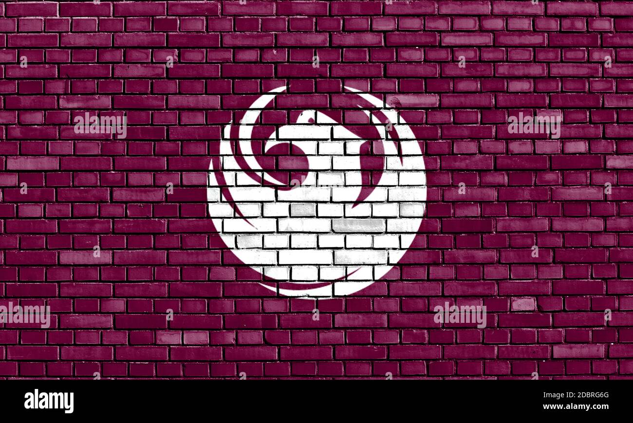flag of Phoenix painted on brick wall Stock Photo - Alamy