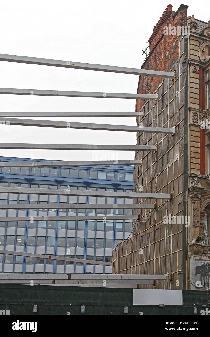Building Wall Support Steel Beams at Construction Site Stock Photo - Alamy