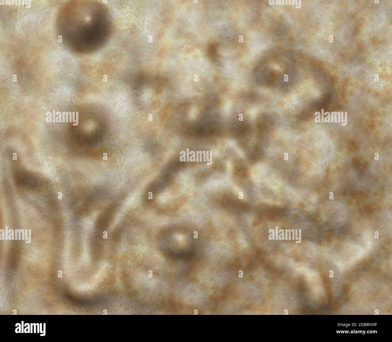 alien terrain with craters made in 3d software Stock Photo - Alamy