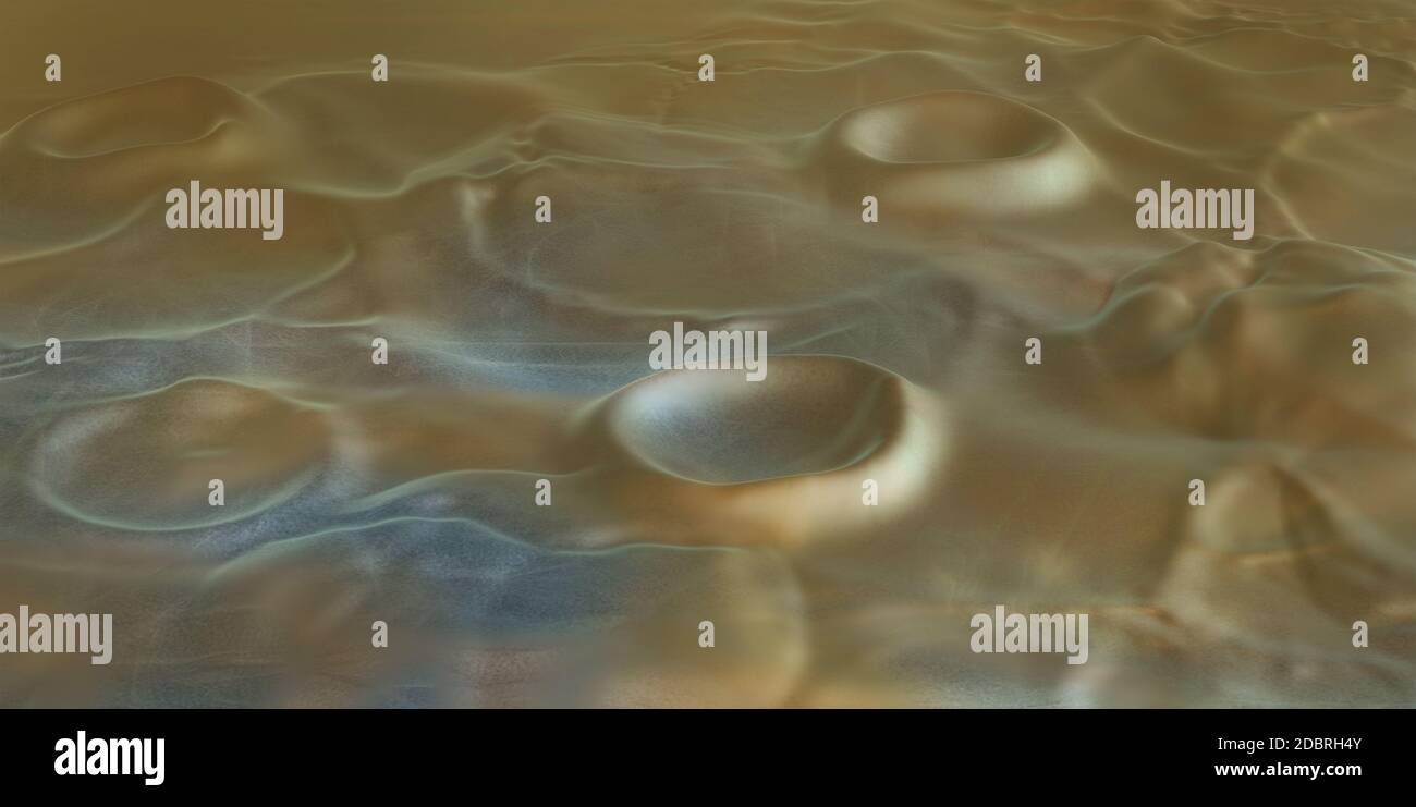 alien terrain with craters made in 3d software Stock Photo - Alamy