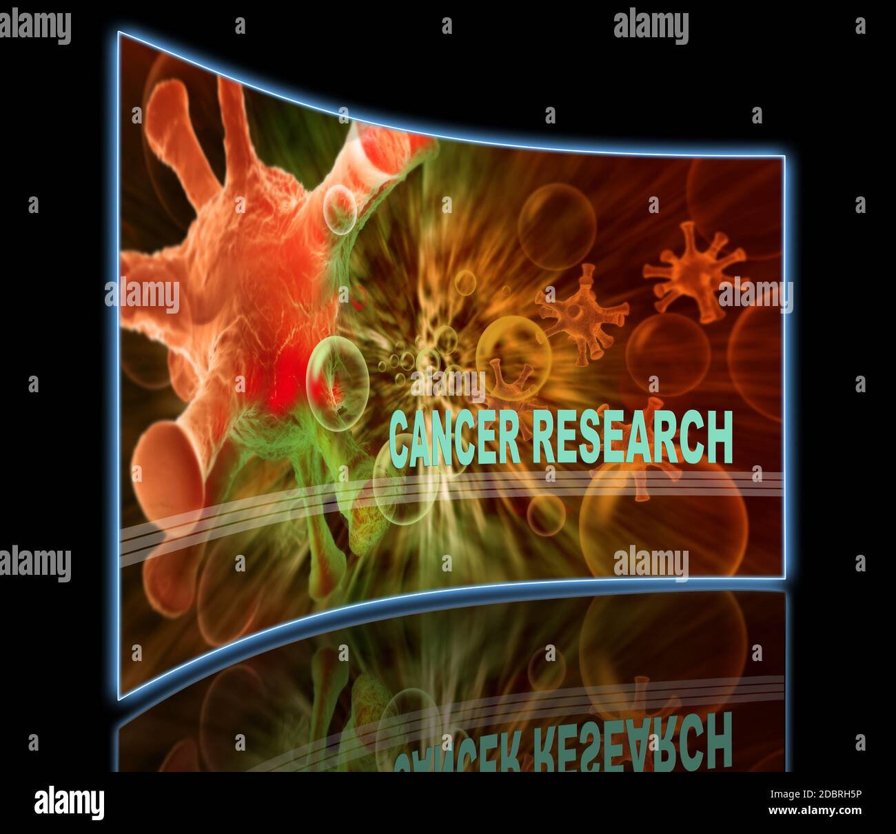 word CANCER RESEARCH writing on cancer image background Stock Photo - Alamy