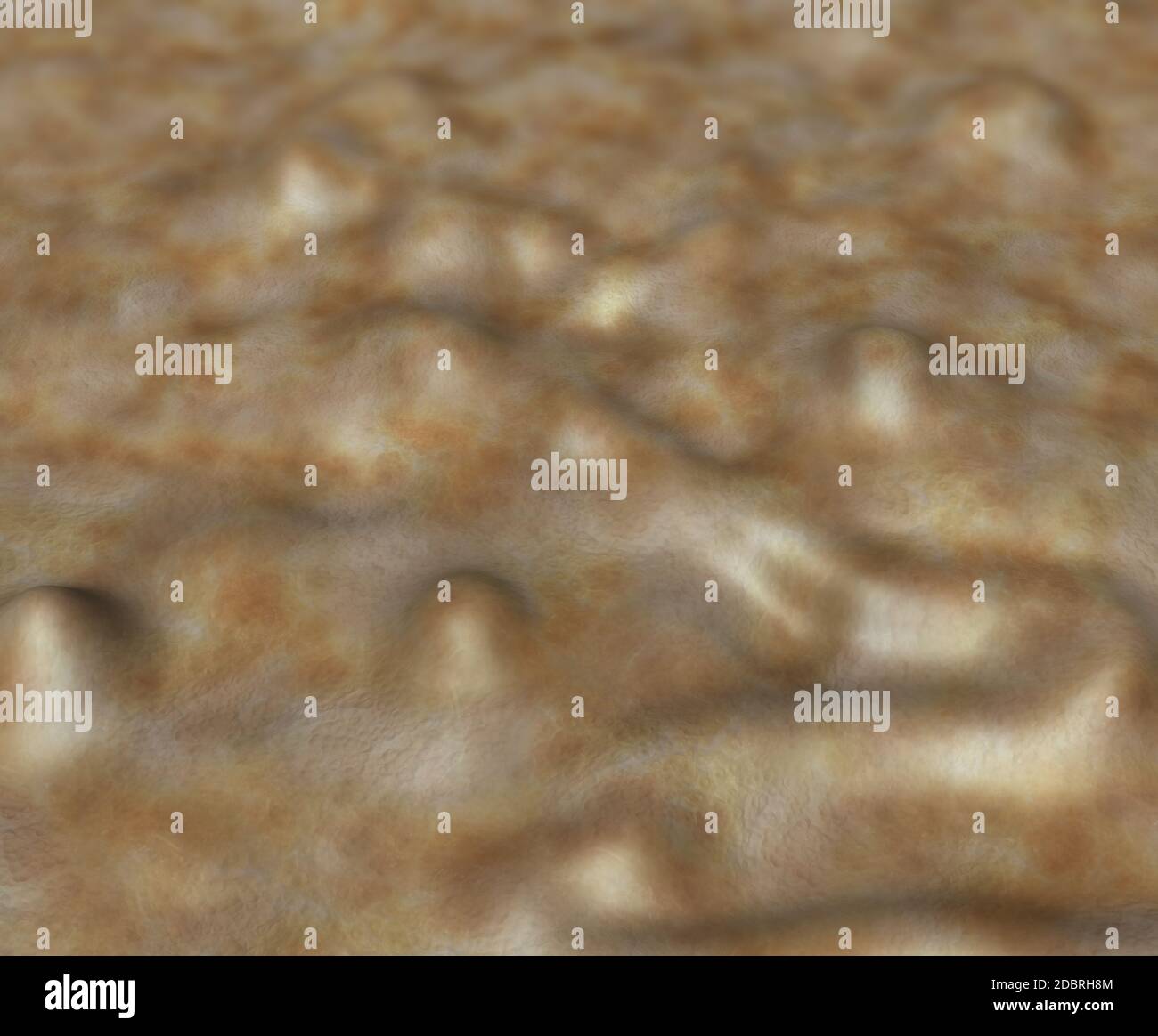 alien terrain with craters made in 3d software Stock Photo - Alamy