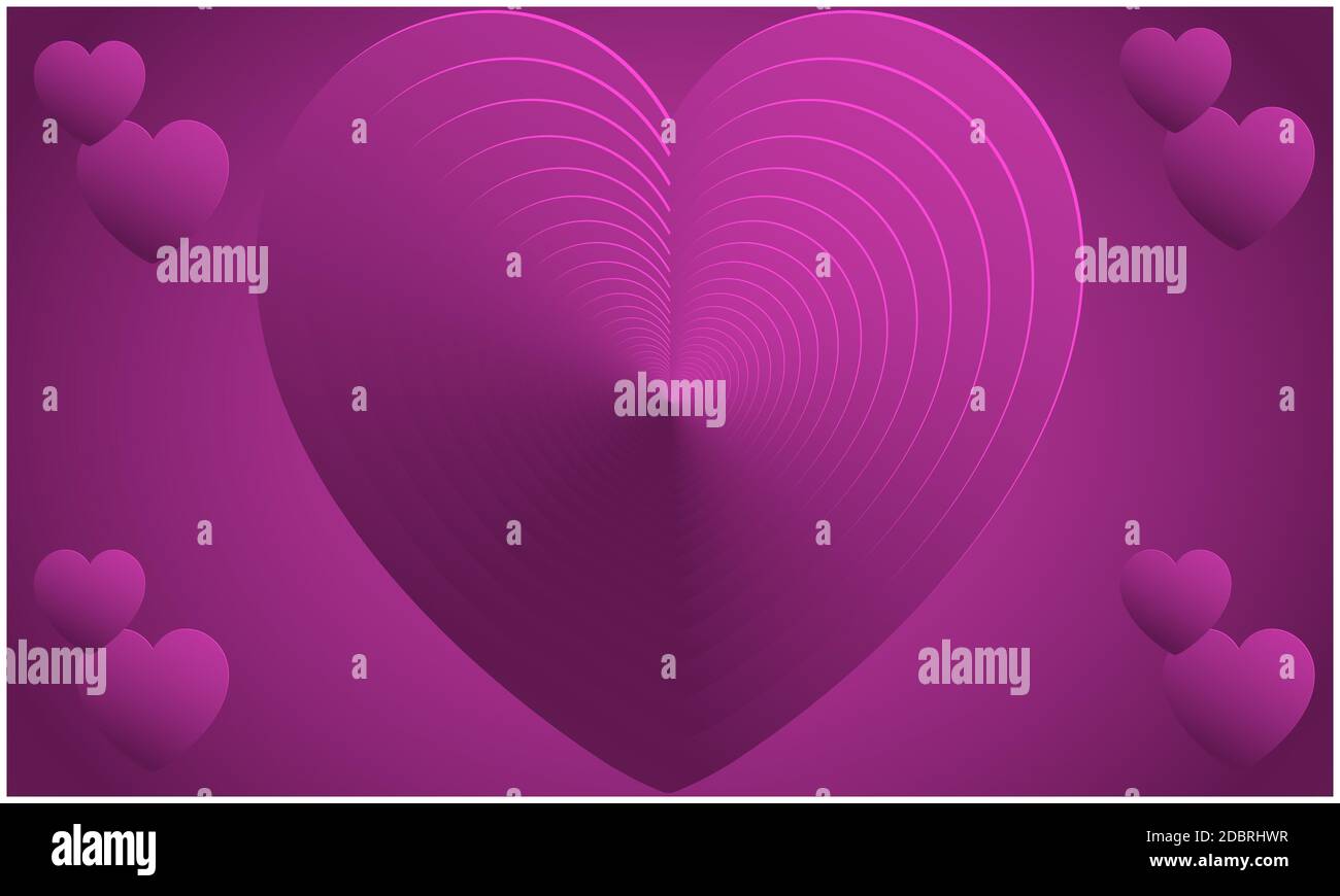 Abstract Design of heart on valentine backgrounds Stock Photo - Alamy