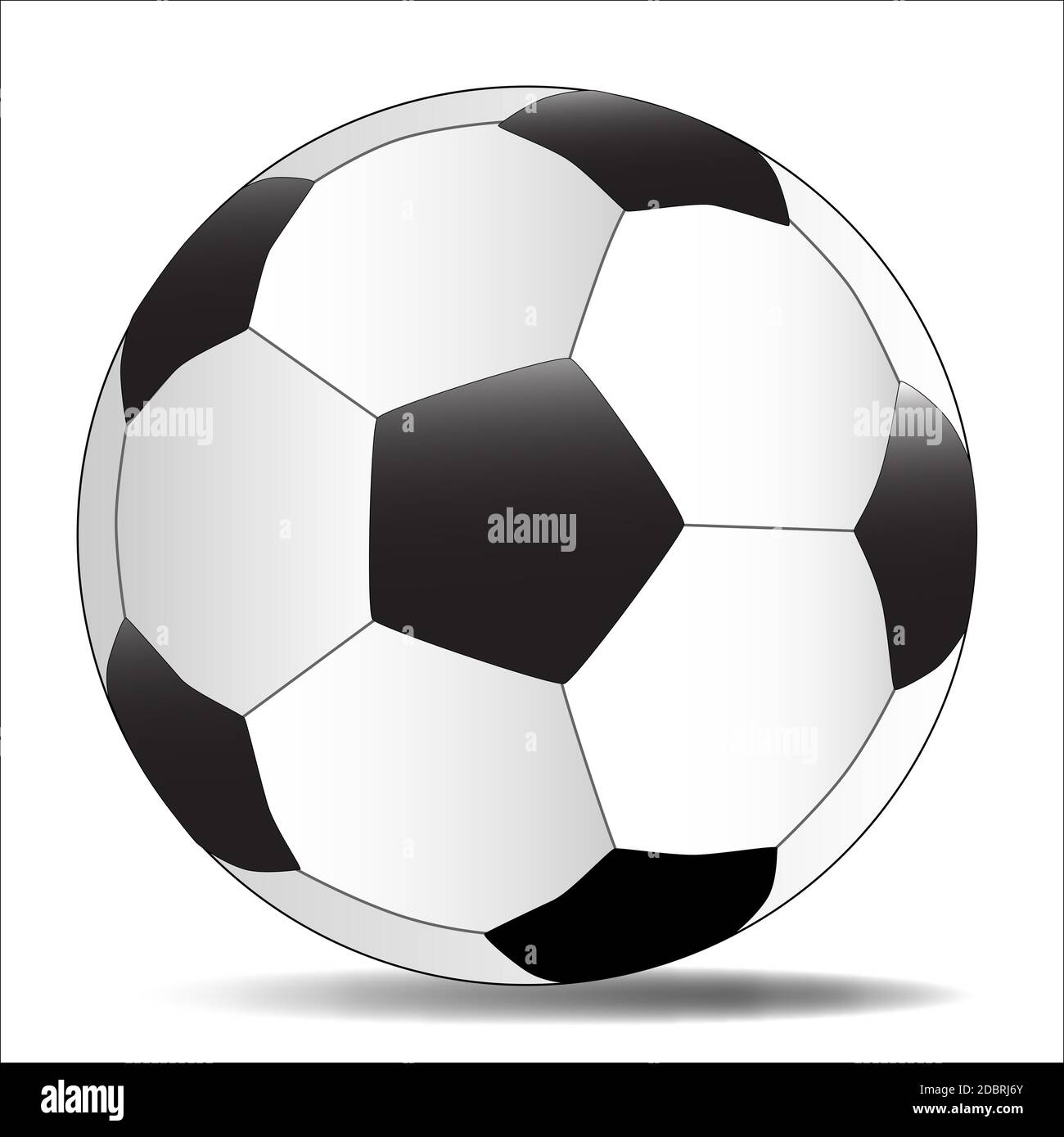 A typical soccer football isolated over a white background Stock Photo ...