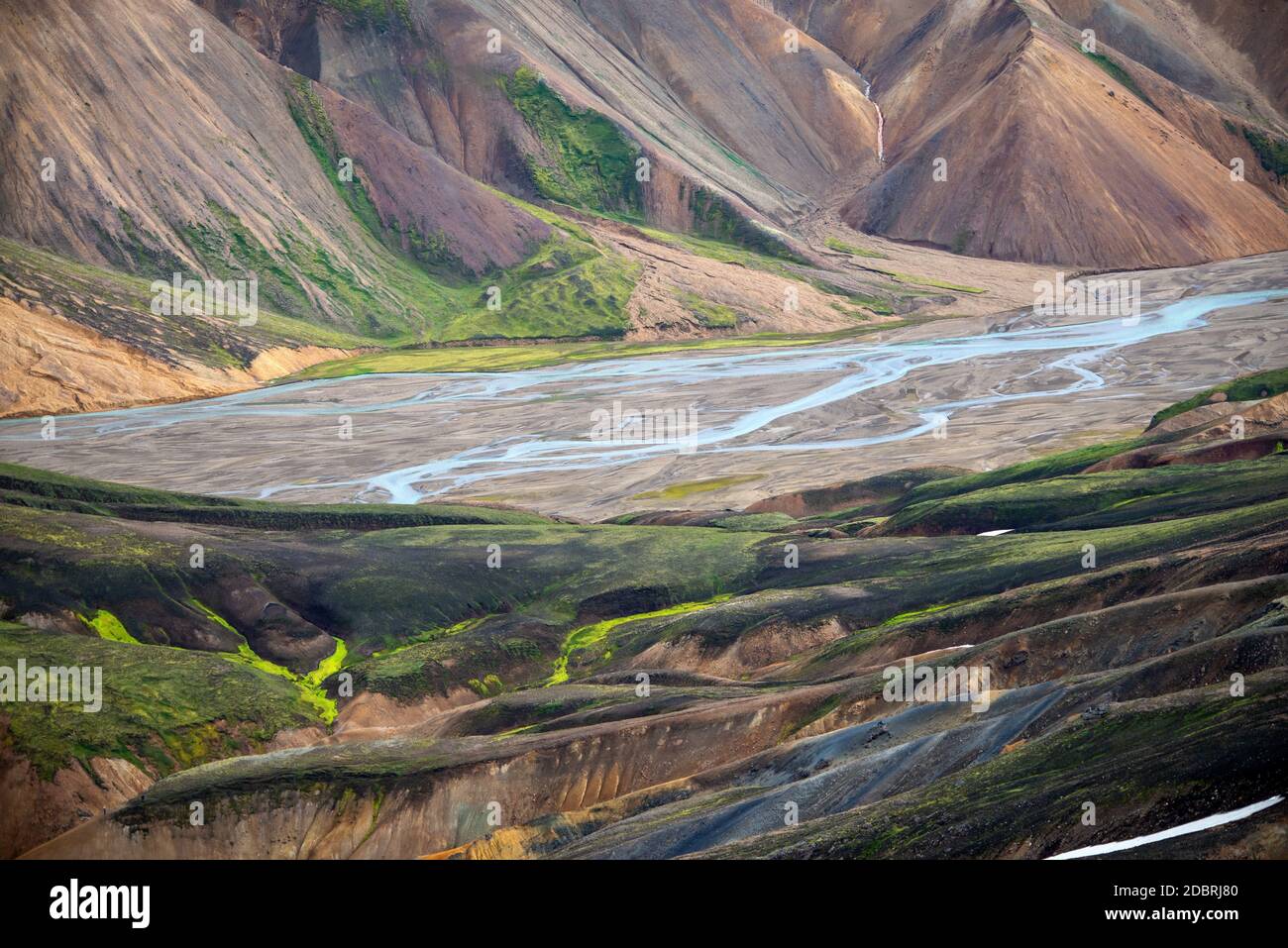 Volcanic mountains of Landmannalaugar in Fjallabak Nature Reserve ...
