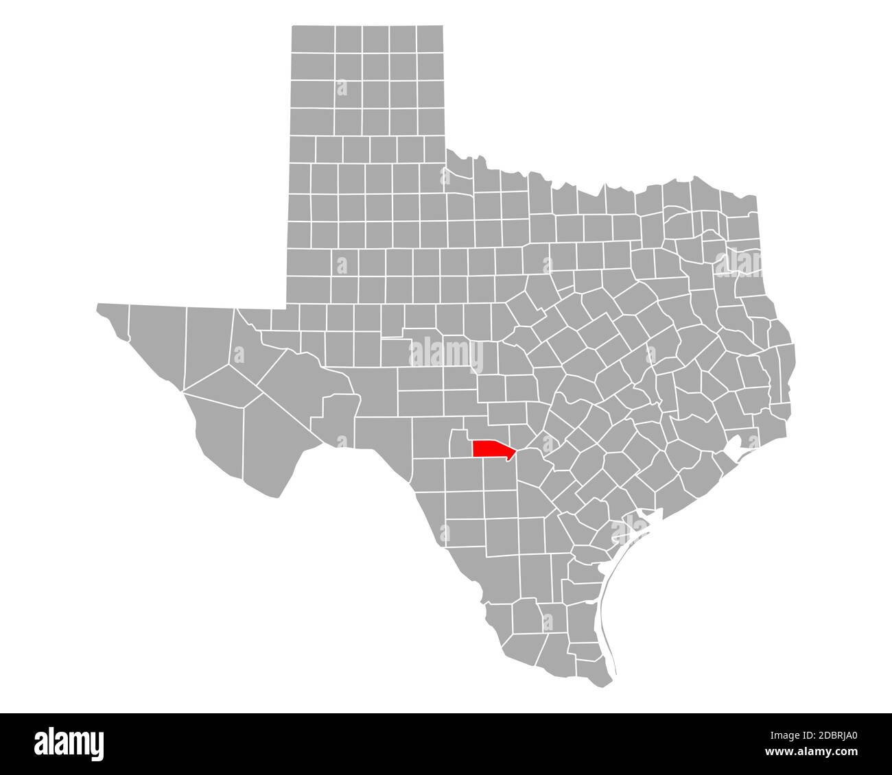 Map of Bandera in Texas Stock Photo - Alamy