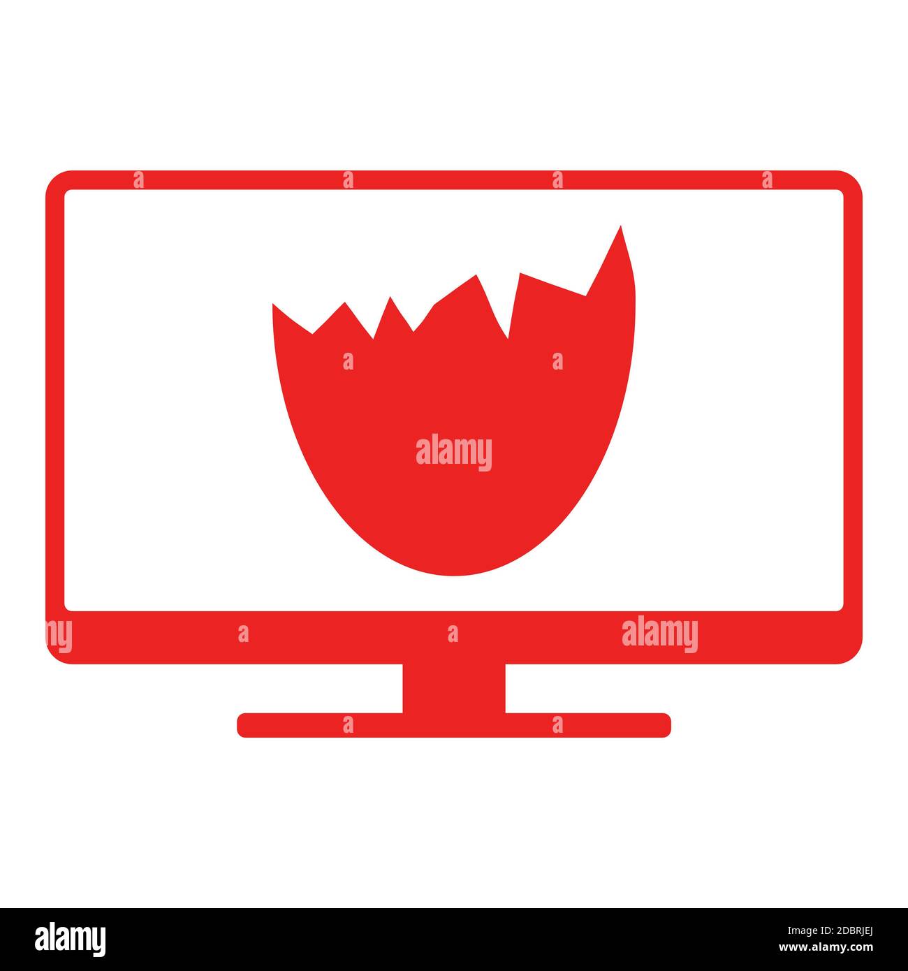 Egg shell and screen Stock Photo - Alamy