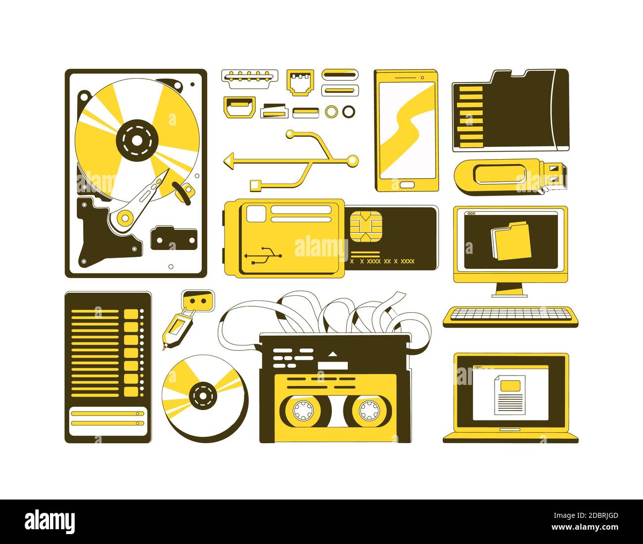 Lineart media clipart hi-res stock photography and images - Alamy