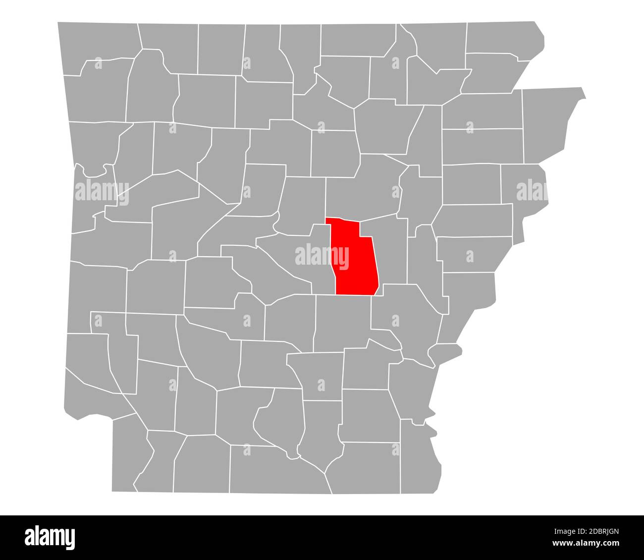 Map of Lonoke in Arkansas Stock Photo - Alamy