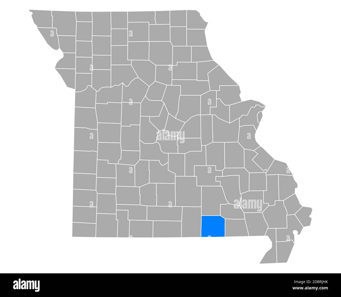 Map of Oregon in Missouri Stock Photo - Alamy