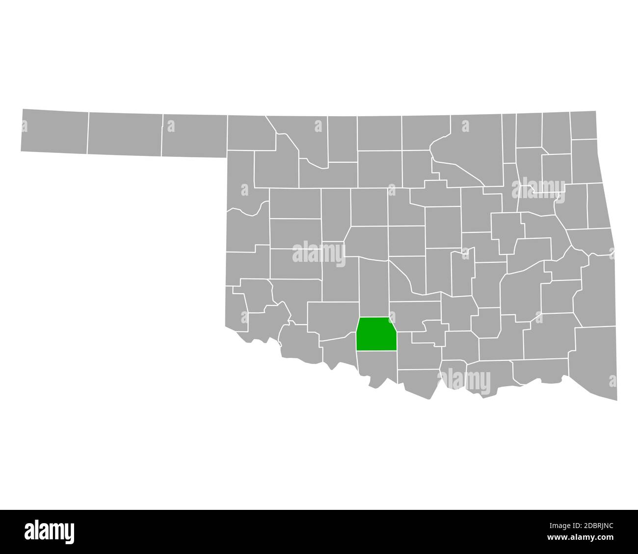 Map of Stephens in Oklahoma Stock Photo - Alamy