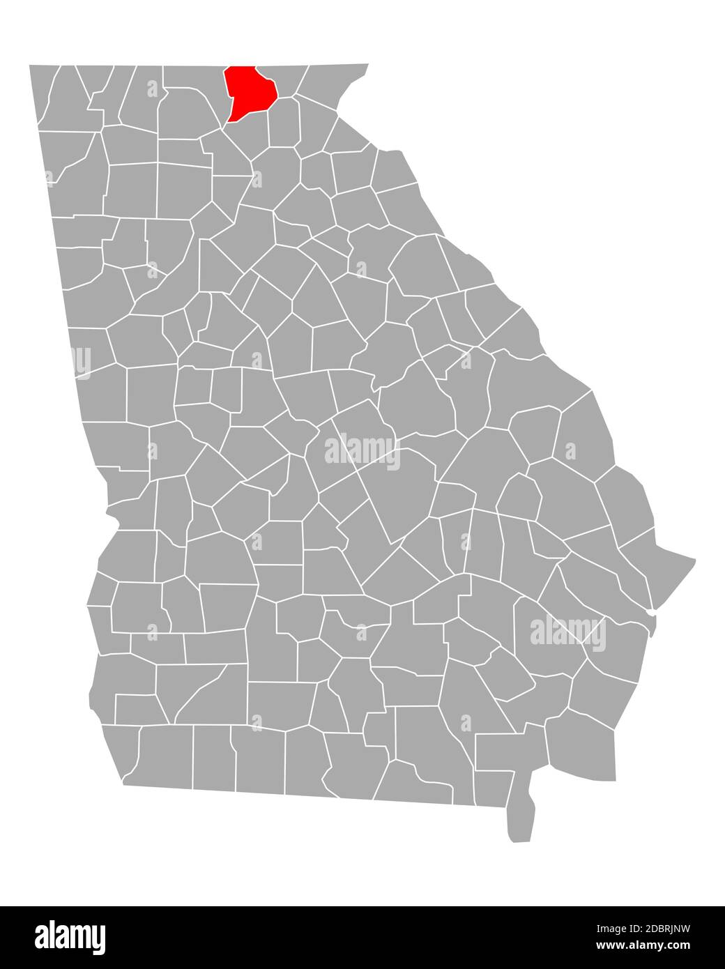 Map of Union in Georgia Stock Photo - Alamy