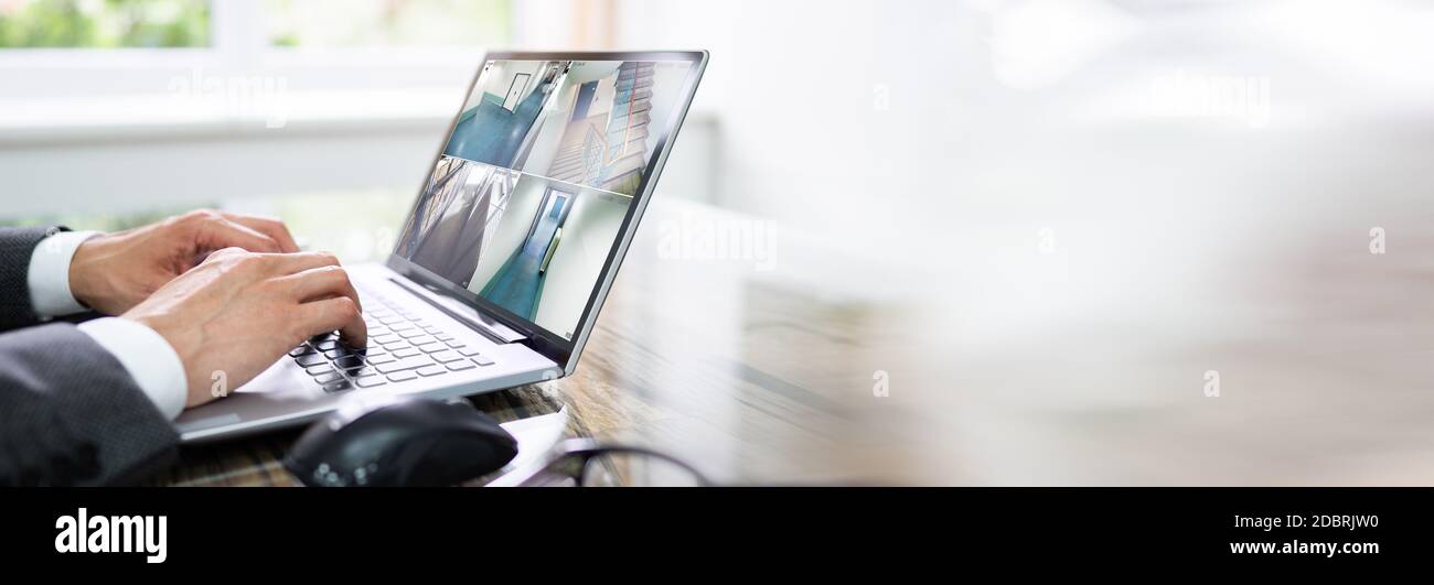 Cctv camera on laptop hi-res stock photography and images - Alamy