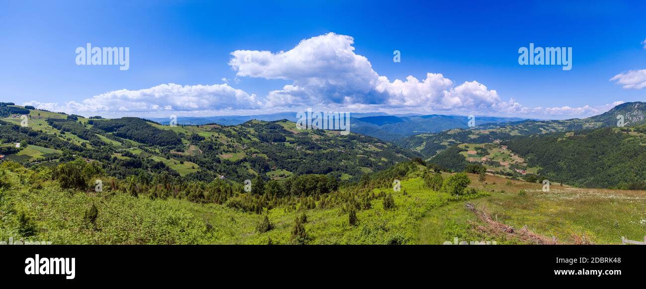 Beautiful nature landscape , panoramic view, summer day, fresh air ...