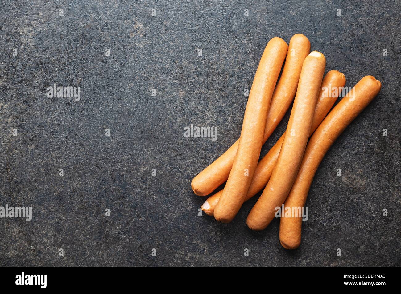 Top view closeup hotdog sausages hi-res stock photography and images ...