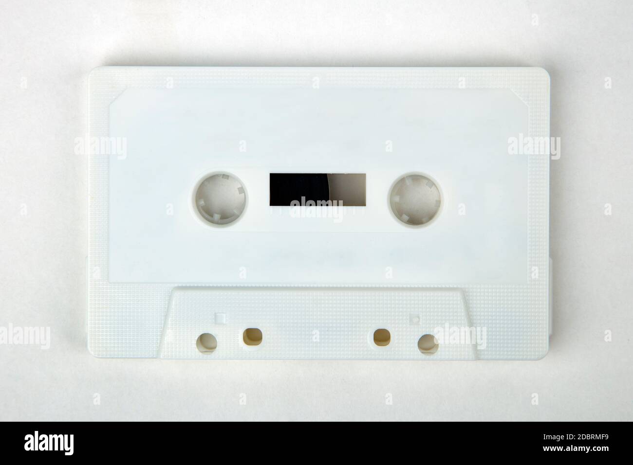 White Retro Audio Tape isolated on white background Stock Photo - Alamy
