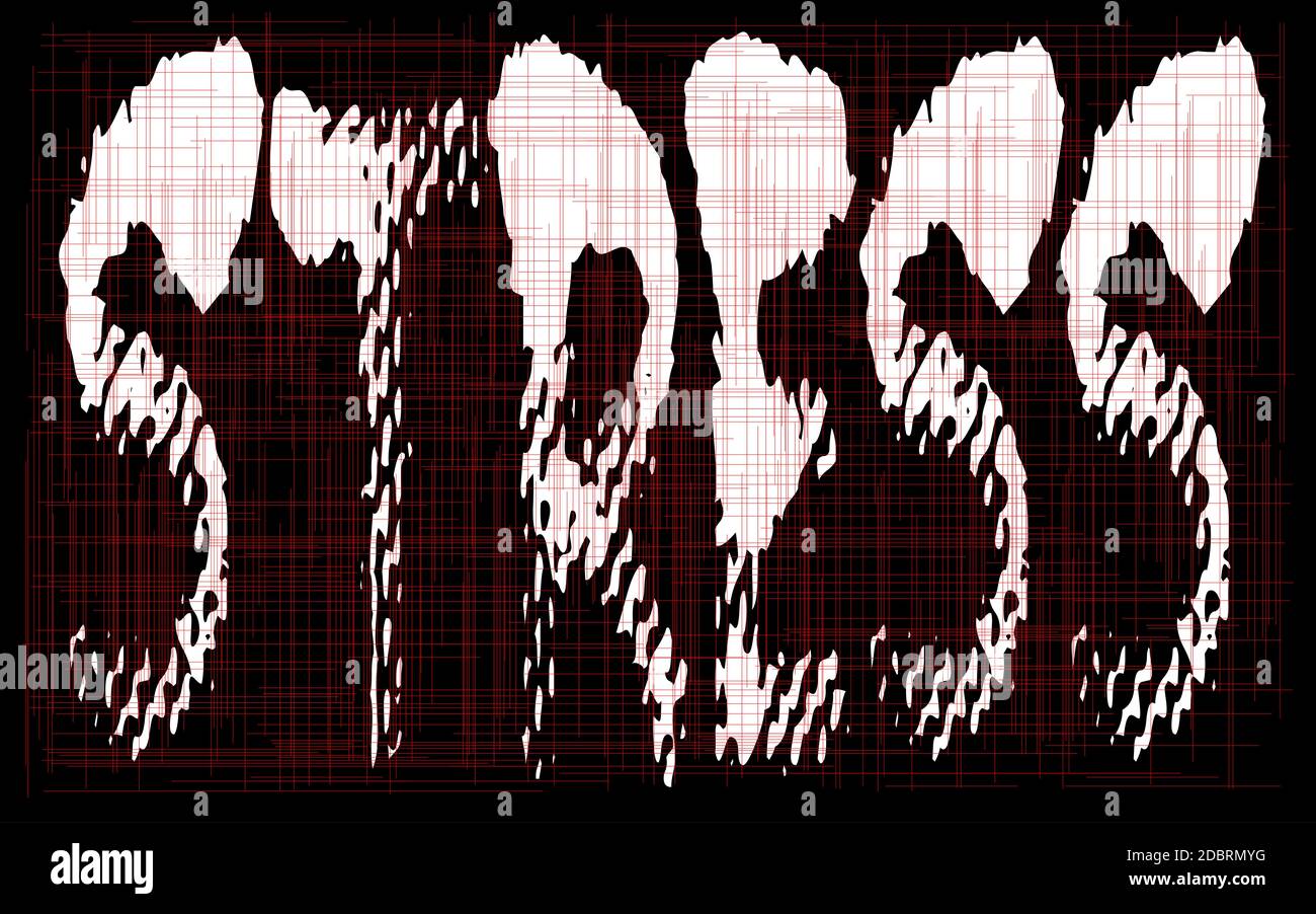 The word stress with distressed FX over a black background Stock Photo ...